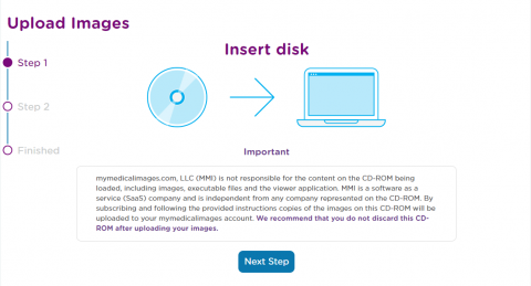 Uploading DICOM Images | mymedicalimages.com