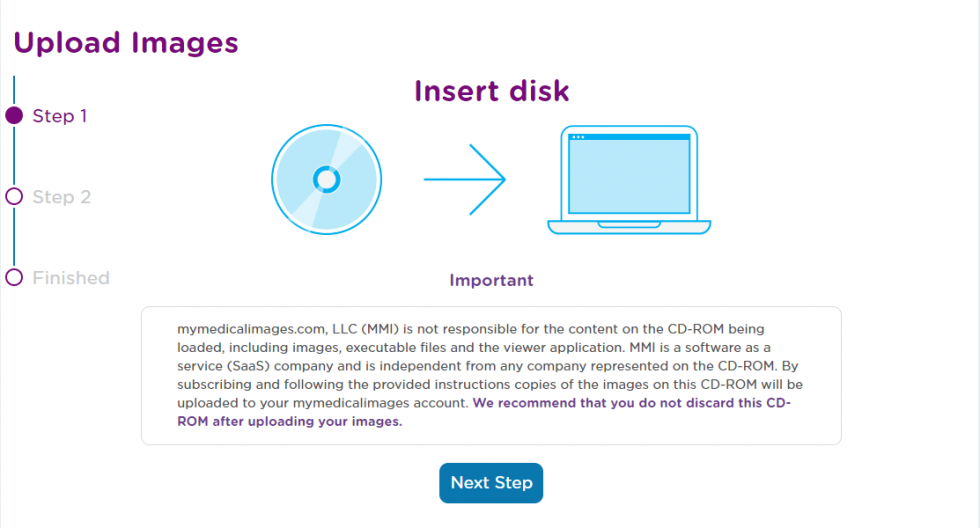Uploading DICOM Images | mymedicalimages.com